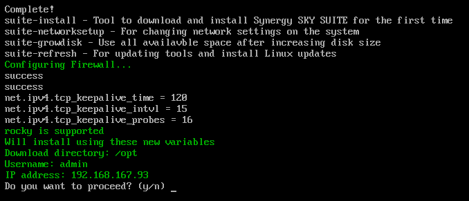Quick Start (Only available for VMWare) – Synergy SKY Support